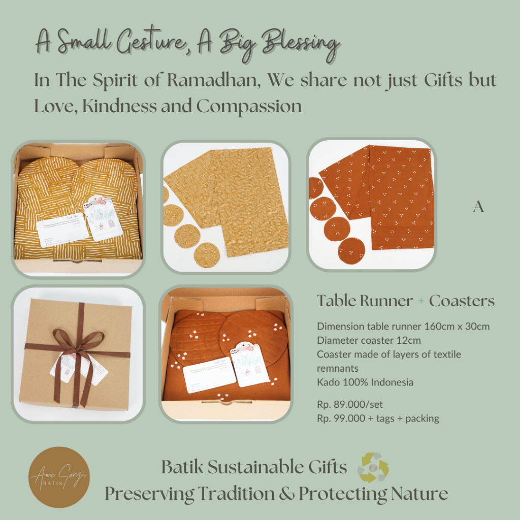 Jual Annesurya Table Runner and Coaster Batik/Taplak meja dan tatak ...