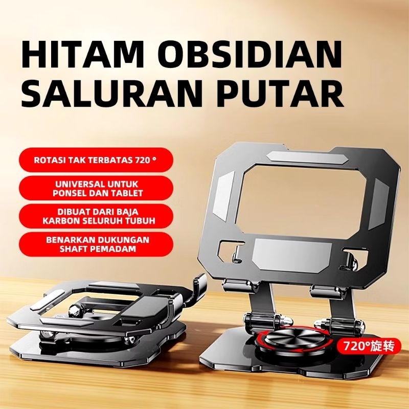 Jual NO1 Holder Tablet Full Besi Aluminium Metal Putar 360 Rotasi Dudukan Handphone Tablet iPad ...