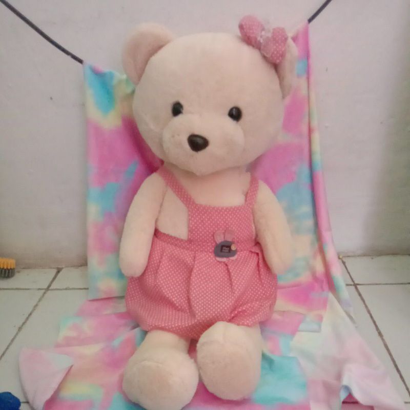 Jual Boneka Teddy dress cantik size 68cm | Shopee Indonesia