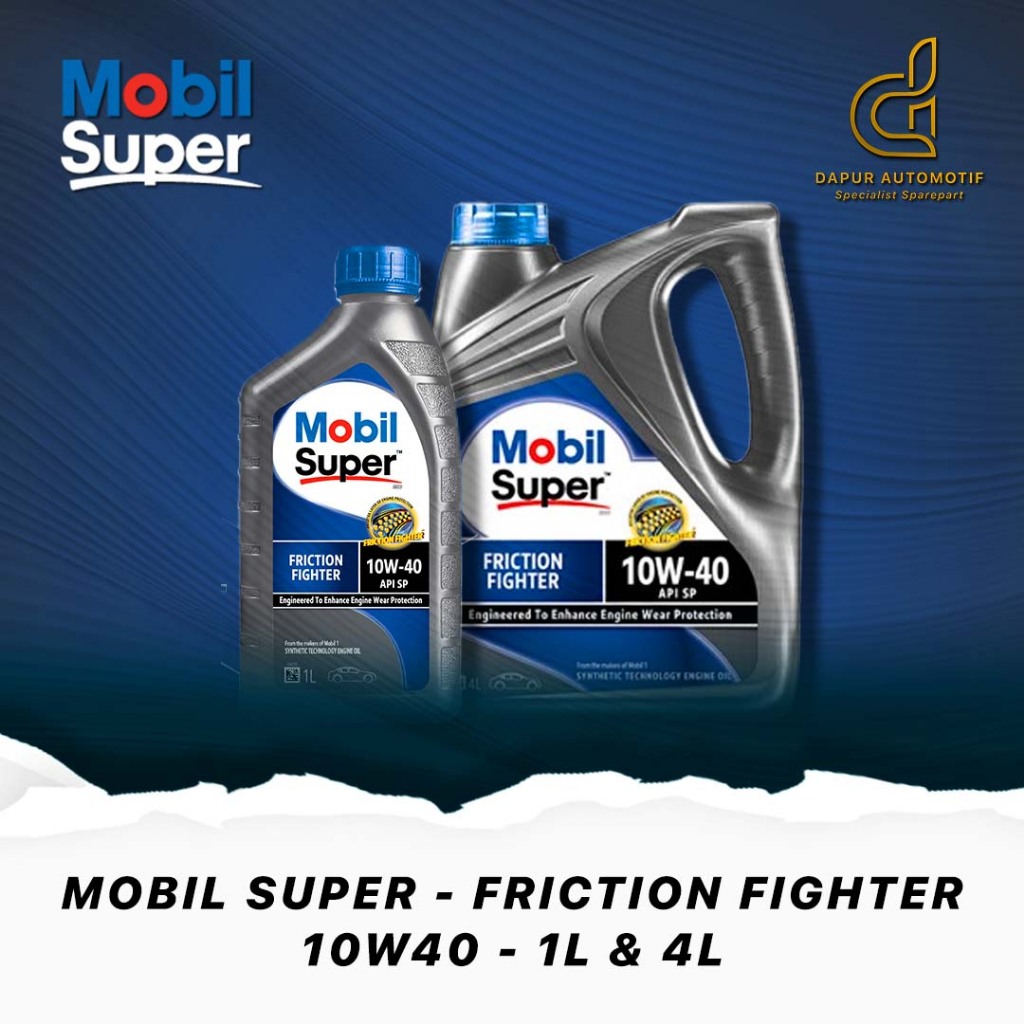 Jual Oli Mobil Mobil One Mobil Super Friction Fighter 10W-40 4L & 1L ...