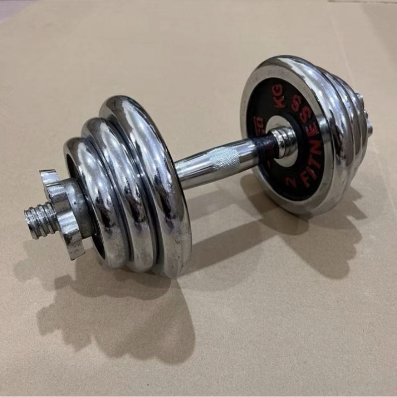 Jual DUMBBELL SET 10KG FULL BESI | Shopee Indonesia