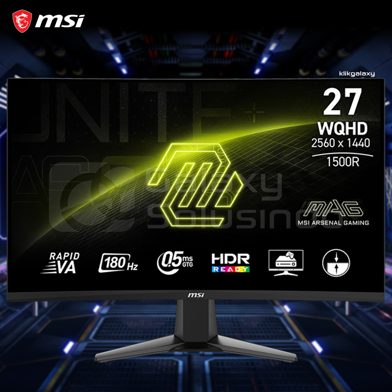 Jual MSI MSI MAG 27CQ6F 27 Inch VA WQHD 180Hz 0.5ms Gaming Monitor ...
