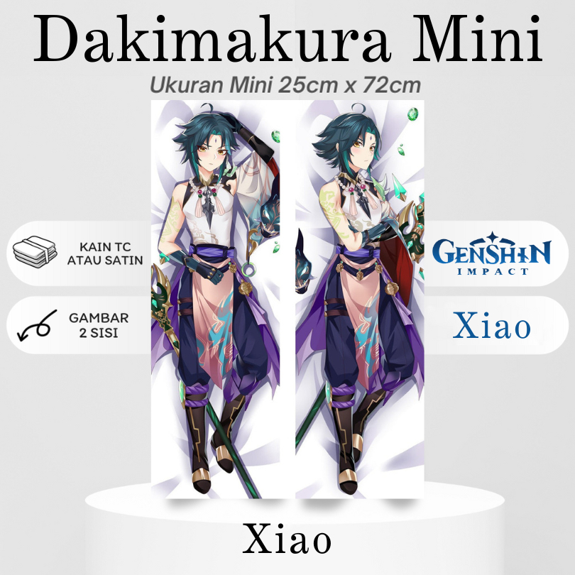 Jual DAKIMAKURA MINI Genshin Impact XIAO Bantal Anime Waifu Mini ...