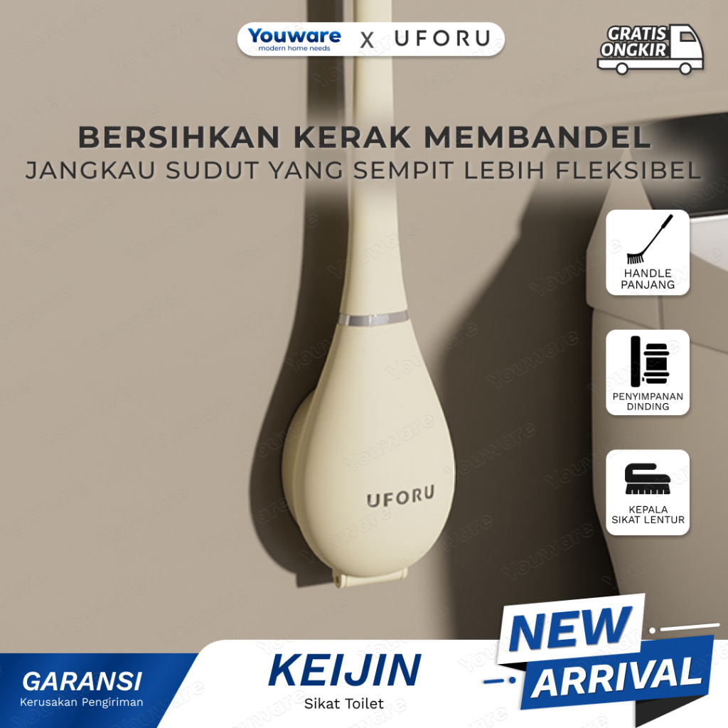 Jual Youware - Keijin Sikat Kamar Mandi Tempel Dinding Bentuk Baseball / Toilet Brush Aesthethic ...
