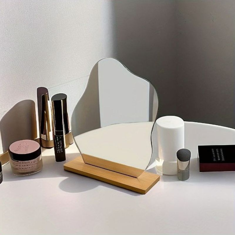 Jual cermin rias aesthetic | cermin meja minimalis | mirror rias make ...