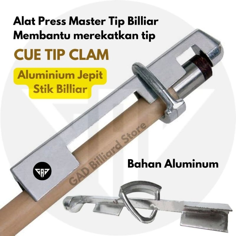 Jual CUE TIP CLAMP ALUMINIUM | Alat Press Master Tip | Aluminium Jepit ...