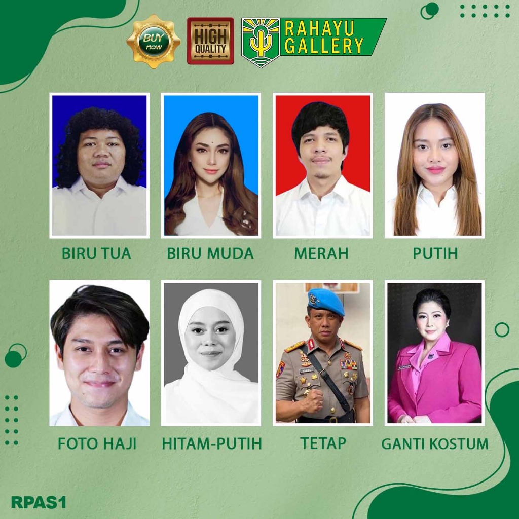 Jual Cetak Pas Foto Photo Rapot / Passport / Lamaran Kerja / Foto Nikah / Foto Ijazah / Foto ...