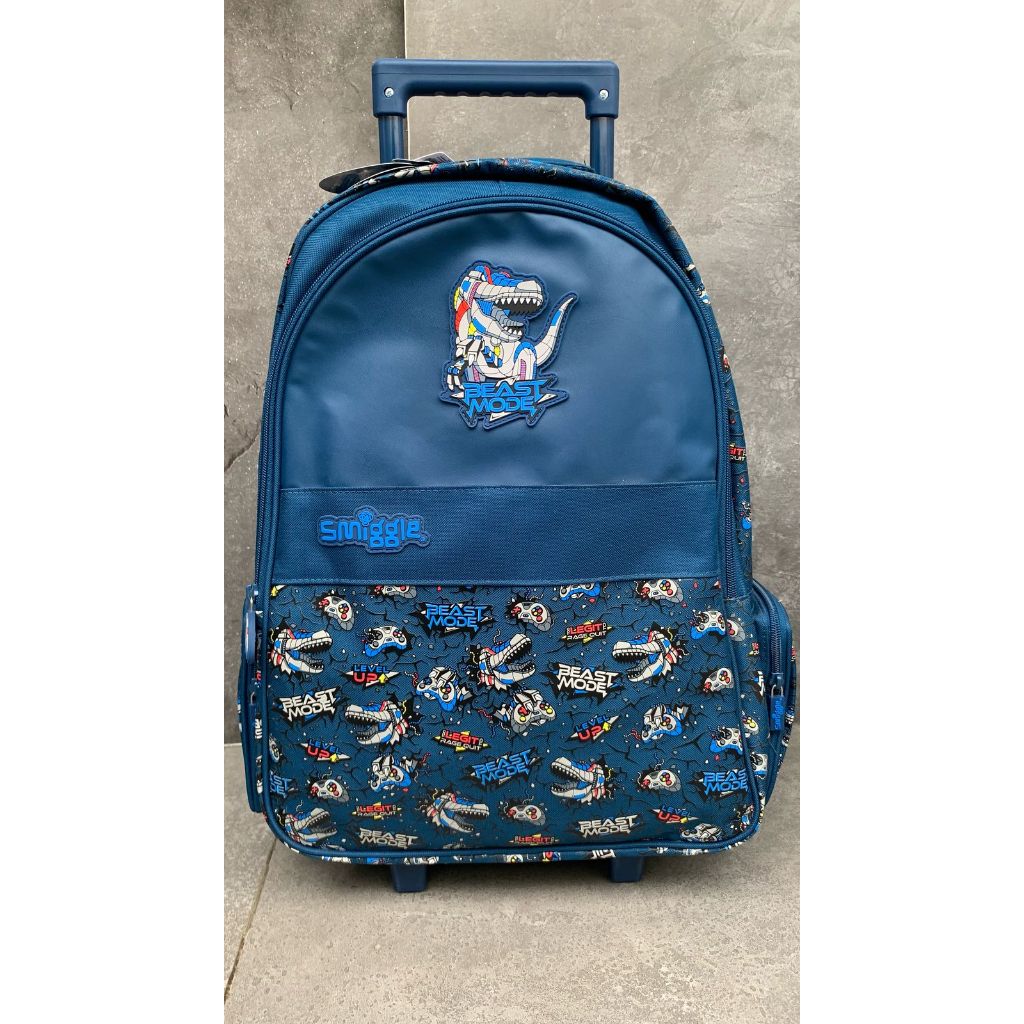 Jual SMIGGLE FLY HIGH TROLLEY BACKPACK DINO NAVY - TAS TROLI SMIGGLE ...