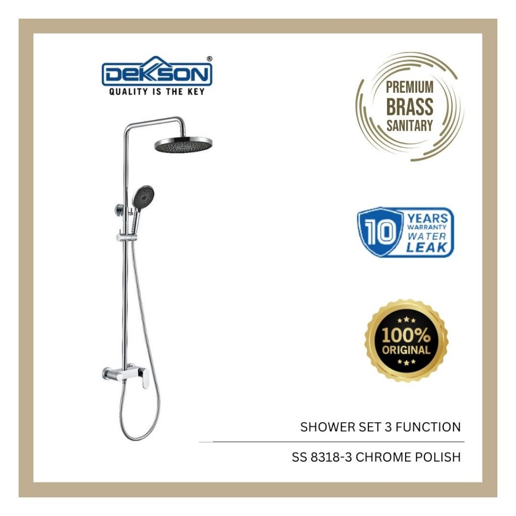 Jual SHOWER SET 3 FUNCTION DEKKSON SS 8318-3 | SHOWER SET PREMIUM ...