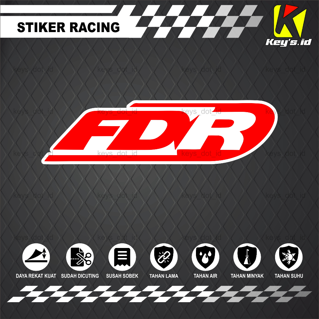 Jual STIKER FDR, STICKER RACING BAN FDR ANTI AIR SUDAH DICUTTING ...