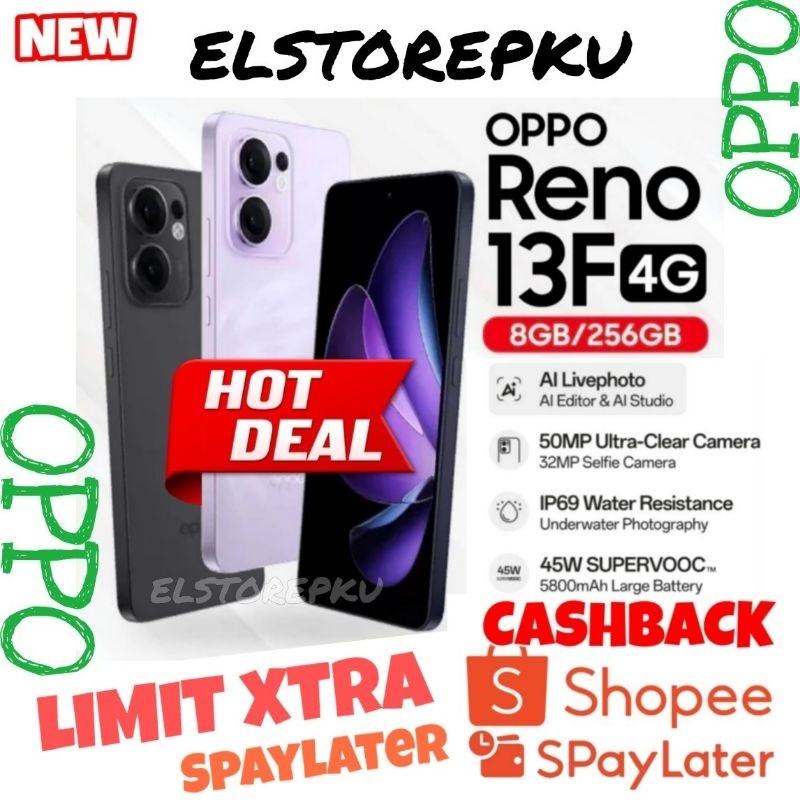 Jual OPPO Reno 13F 8/256 LTE Portrait Expert Camera 50MP NFC Layar ...