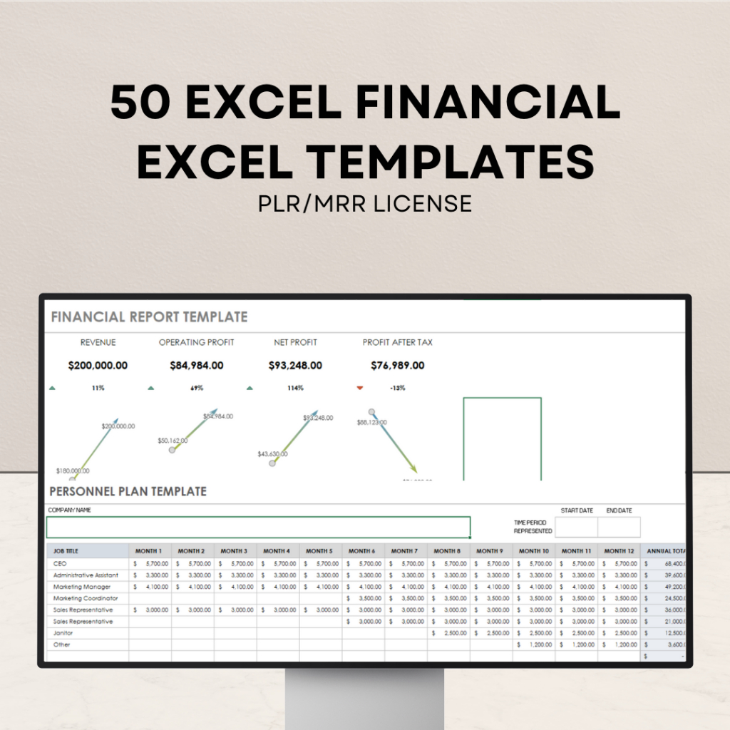 Jual 50 EXCEL FINANCIAL TEMPLATES | Shopee Indonesia