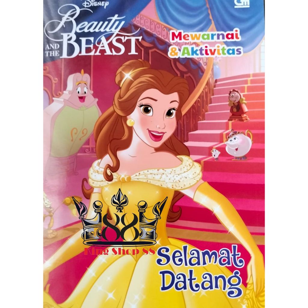 Jual Buku Mewarnai dan Aktivitas Disney Princess Beauty And The Beast ...