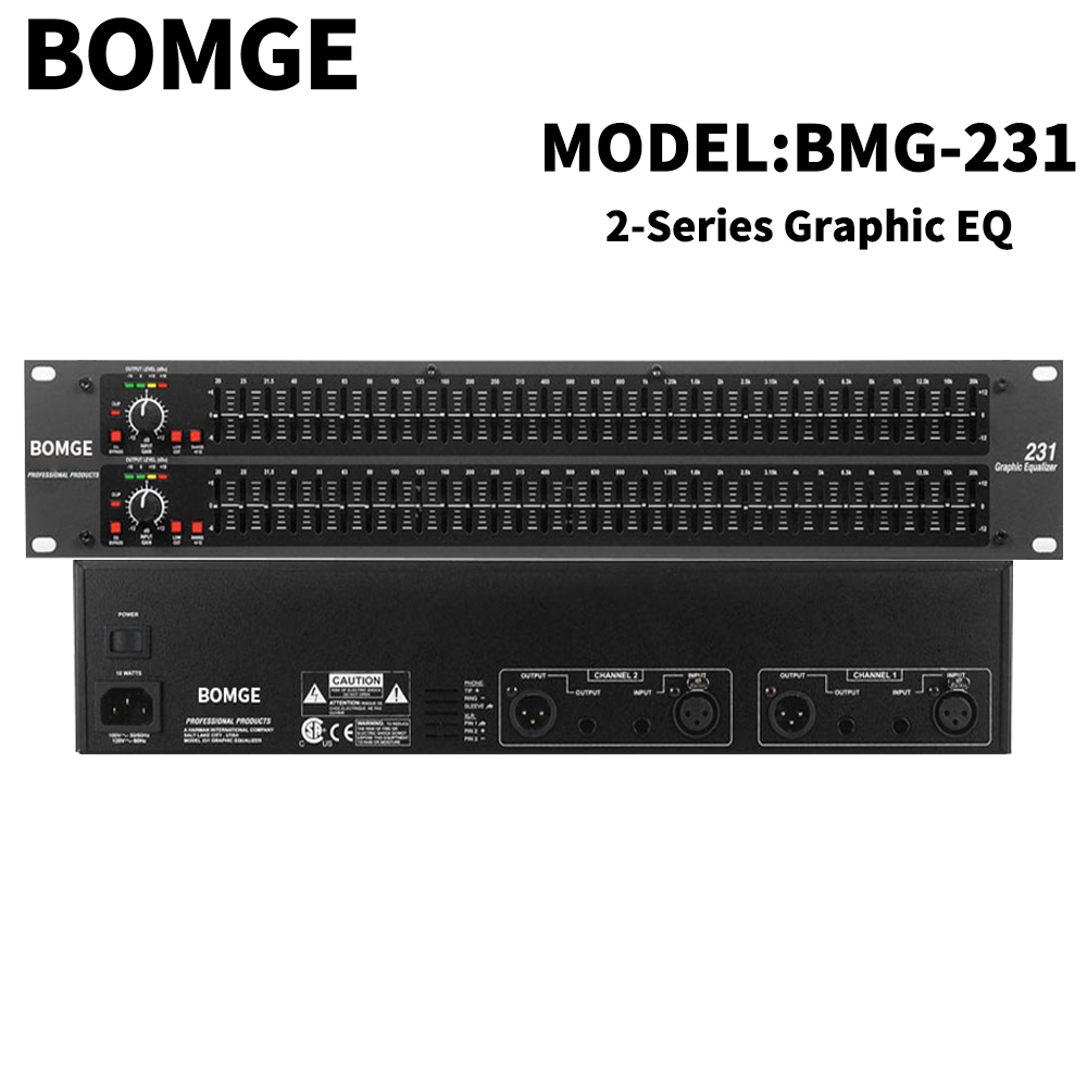 Jual BOMGE BMG-231 Graphic Equalizer Dual Channel 31 Output Subwoofer | Shopee Indonesia
