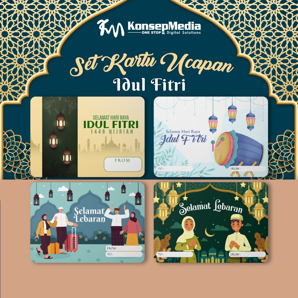 Jual Kartu Ucapan Idul Fitri | Greeting Cards Lebaran | Idul Fitri ...
