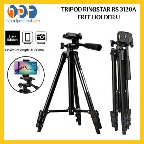 Jual [HPT] Tripod RINGSTAR RS 3120A Tripod Camera Digital Handycam DSLR Holder U | Shopee Indonesia