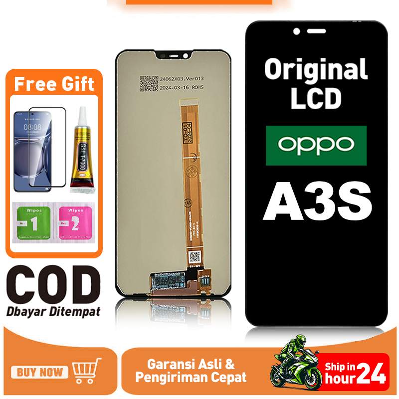 Jual 【ORIGINAL】LCD FOR OPPO A3S TOUCHSCREEN Fullset Asli Crown Murah ...