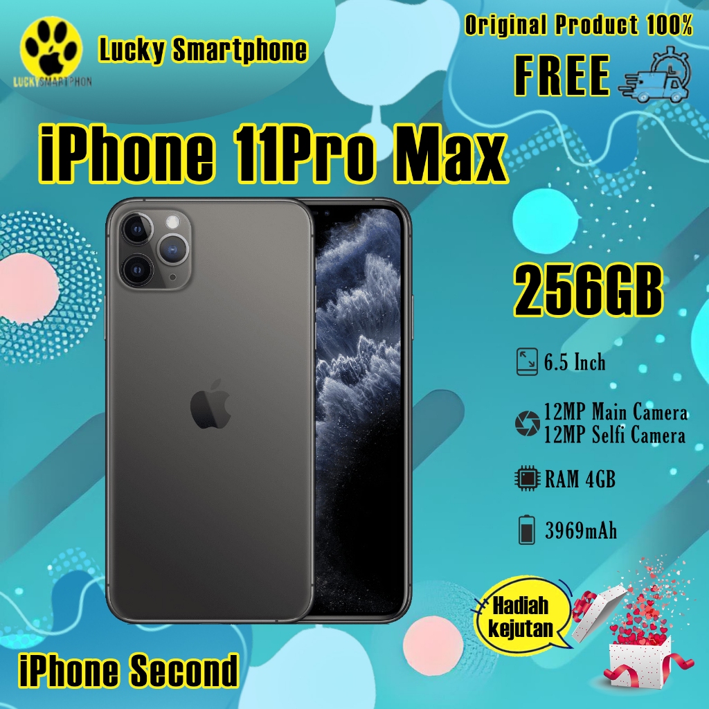 Jual iPhone 11Pro Max 256GB Second Original100% INTER 6.5"OLED-Ori ...