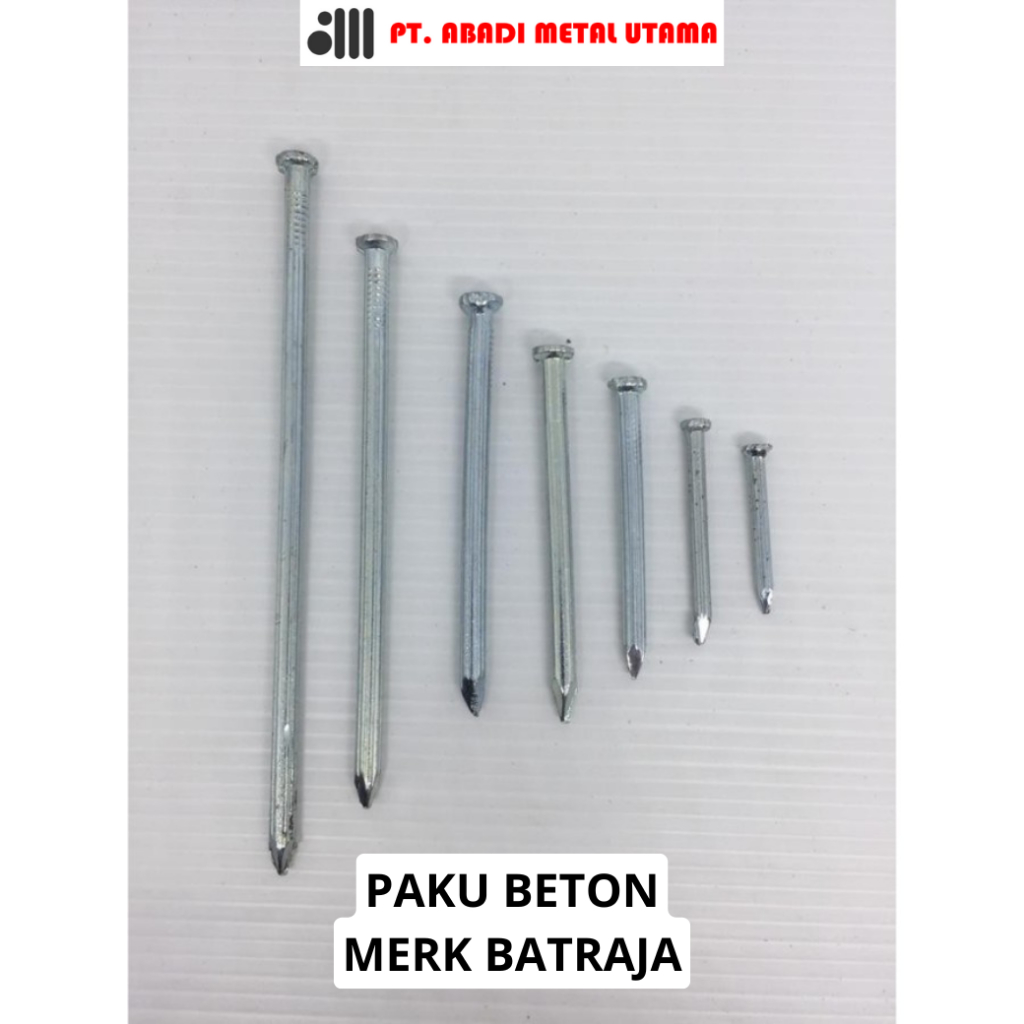 Jual Paku Beton ukuran 2 inch, 3 inch, 4 inch, 5 inch merk Batraja 20kg ...