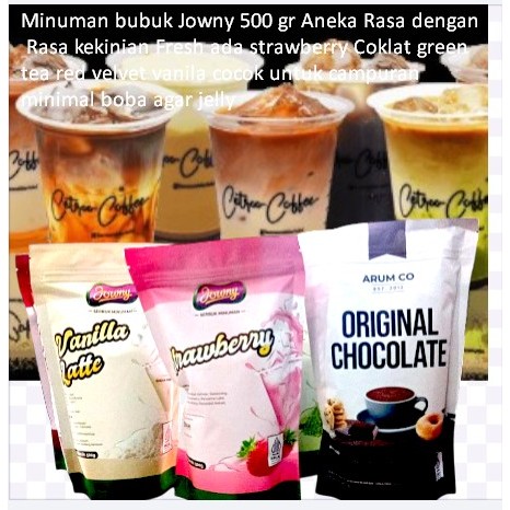 Jual Minuman bubuk Jowny 500 gr Aneka Rasa dengan Rasa kekinian Fresh ...