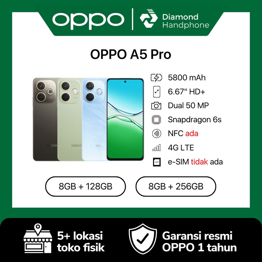 Jual Oppo A5 Pro 8/128 8/256 8/128GB 8/256GB 8GB 128GB 256GB Garansi Resmi | Shopee Indonesia