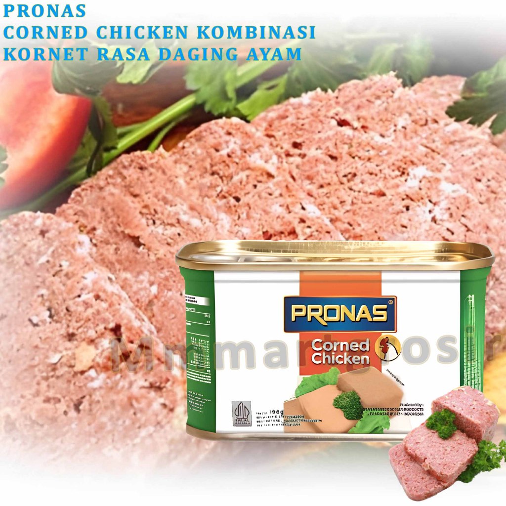 Jual Pronas Kornet / Corned Chicken Kombinasi / Kornet Rasa Daging Ayam ...