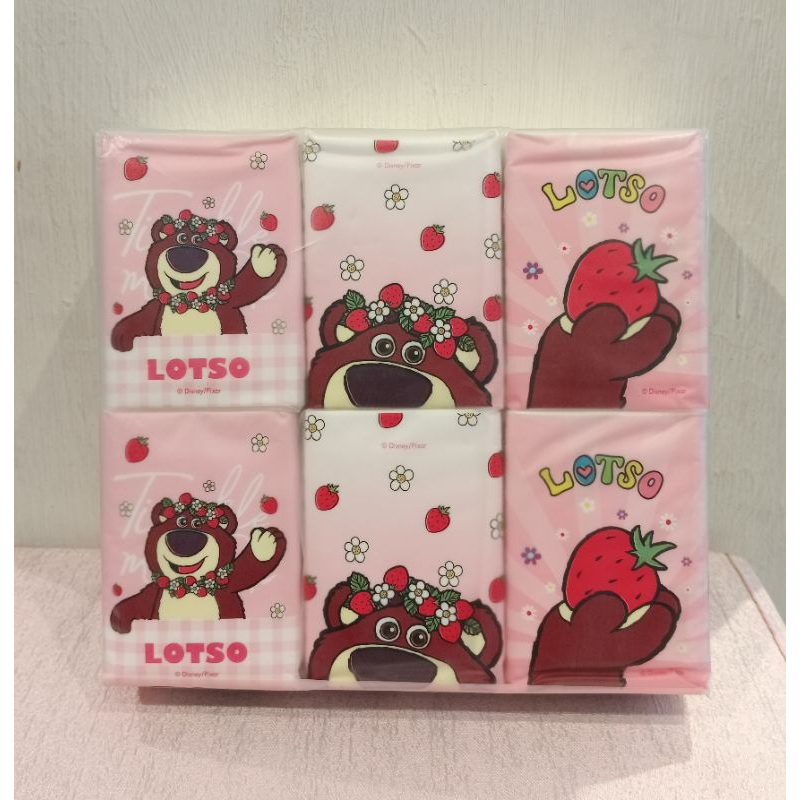 Jual MINISO Facial Tissue Parfum Fraise/Tissue Wajah Edisi Lotso 12 ...
