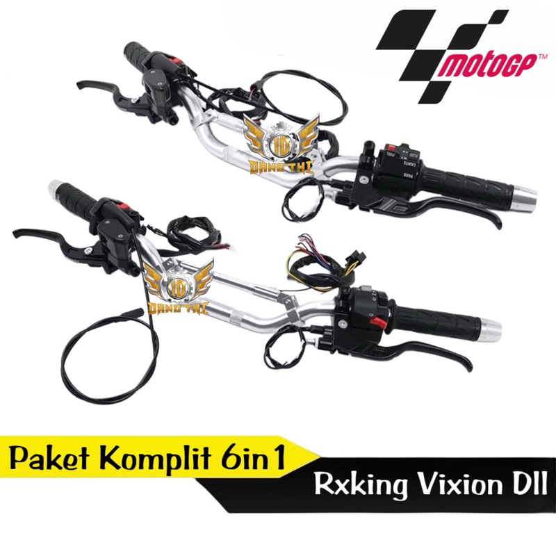 Jual [ Paket 6in1 Murah ] Stang Stir Set Holder Kiri Ninja KSR Vixion ...