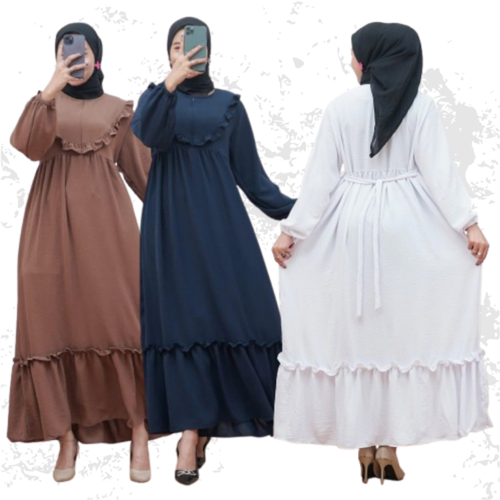 Jual Gamis Busui Friendly Wanita bahan Crinkle Premium model Mayung ...