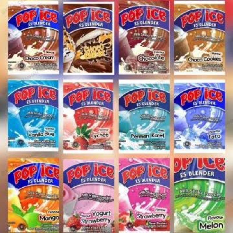 Jual Pop Ice Rencengan Isi 10 Sachet / Pop Ice Satu Renceng | Shopee ...