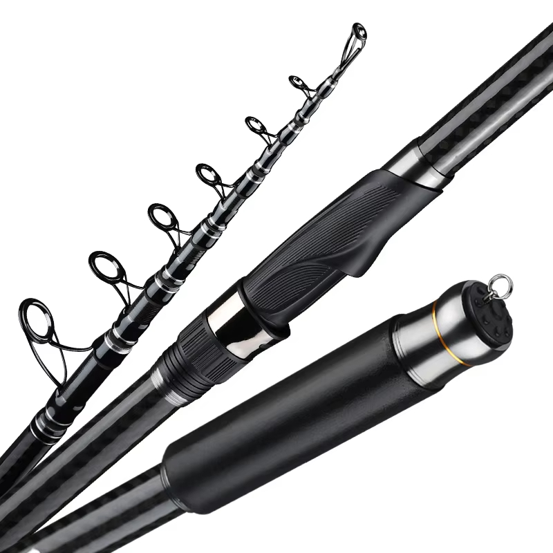 Jual LINNHUE Telescopic Fishing Spinning Rods Oceanus Carbon Fiber High ...