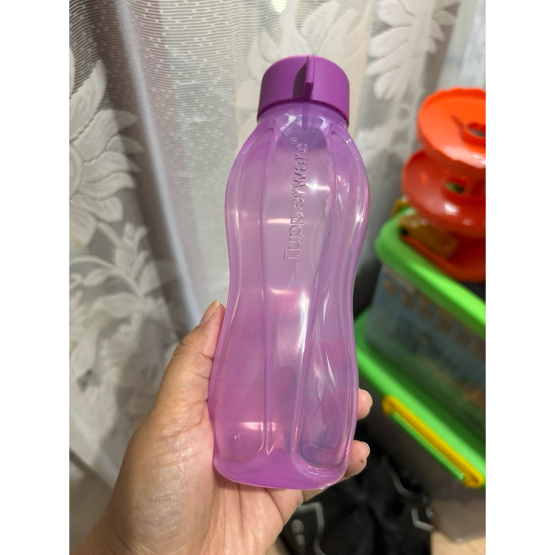 Jual 1 Pcs eco bottle 310 ml tupperware- ungu, botol minum tutup ulir ...
