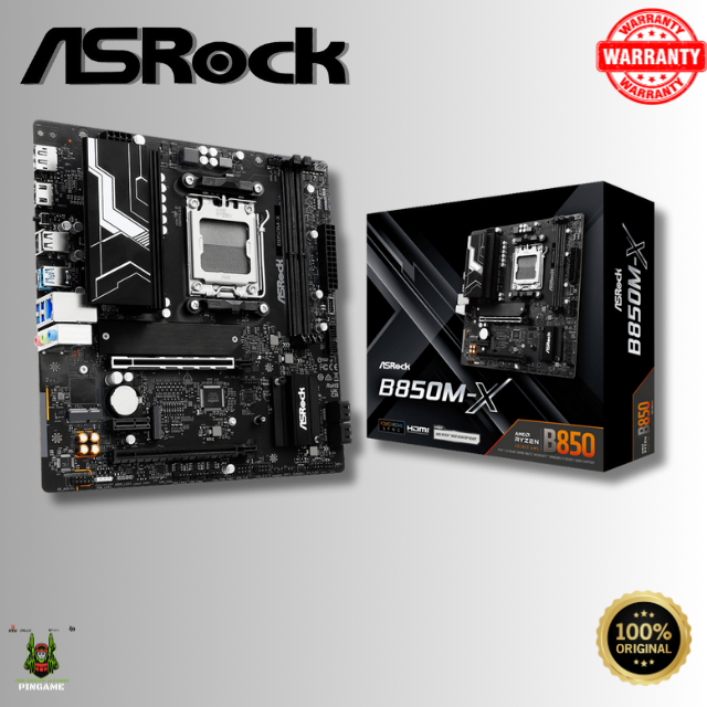 Jual ASROCK MOTHERBOARD B850M-X | M-ATX CHIPSET B850 AM5 DDR5 | Shopee ...