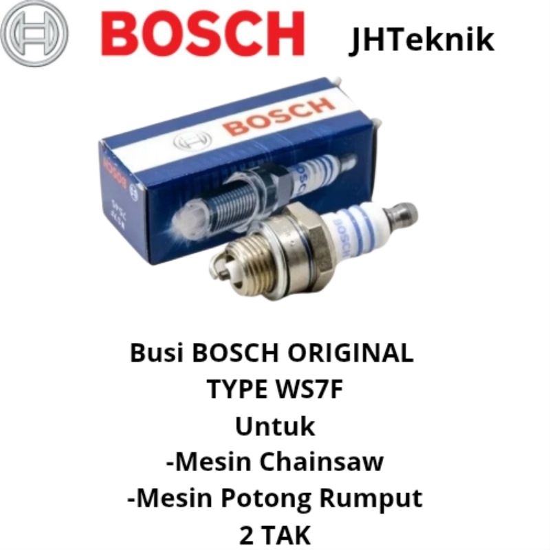Jual JHTeknik BOSCH Busi Untuk Mesin Chainsaw dan Mesin Potong Rumput 2 Tak/Busi Mesin Chain Saw ...