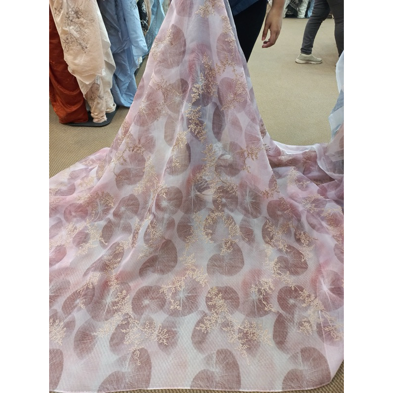 Jual Kain NEW ORGANZA ORIGINAL EMBROIDERY MOTIF || Harga Per Setengah ...