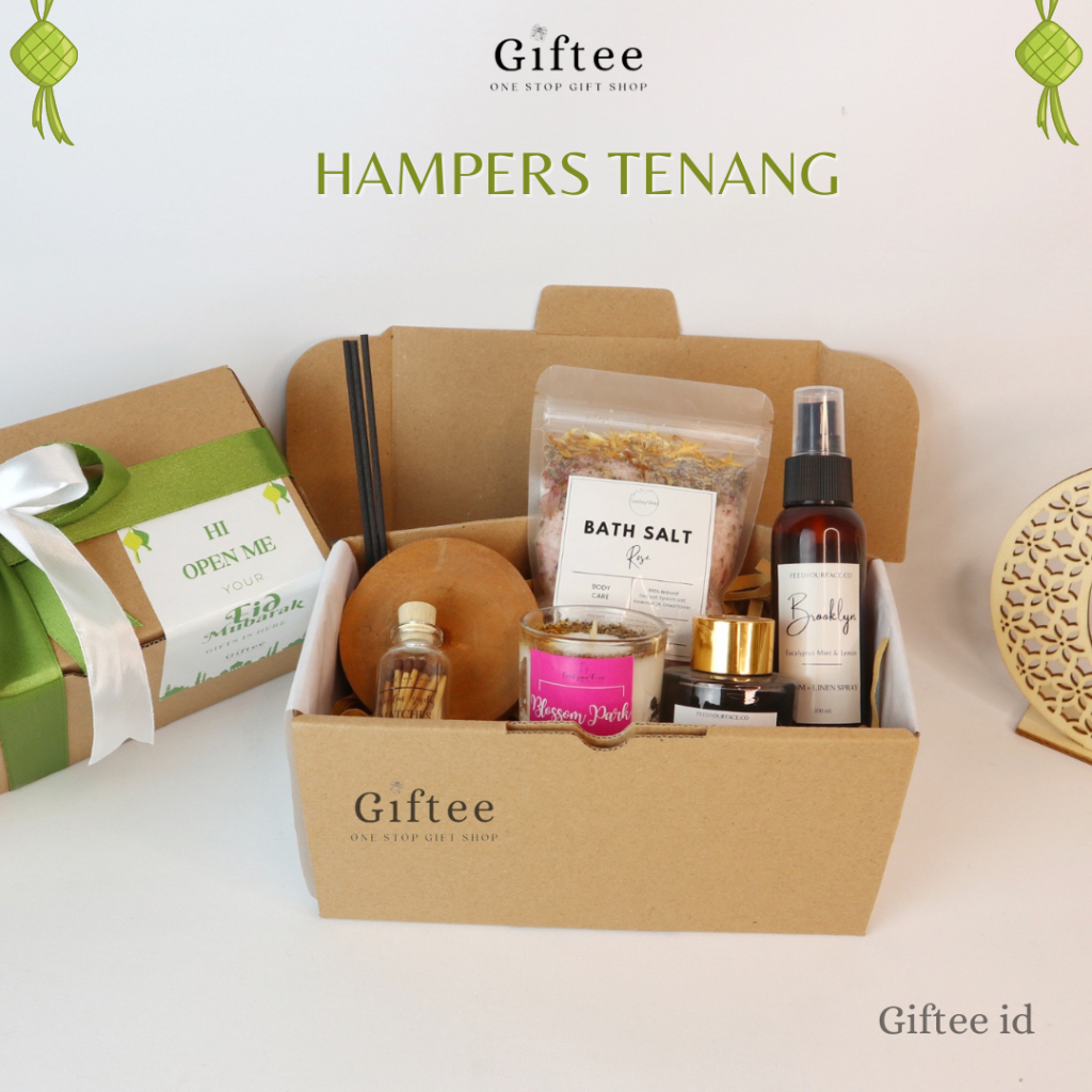 Jual HAMPERS TENANG BY SADAYSHE SCENTED CANDLE BATH SALT LINEN SPRAY ...