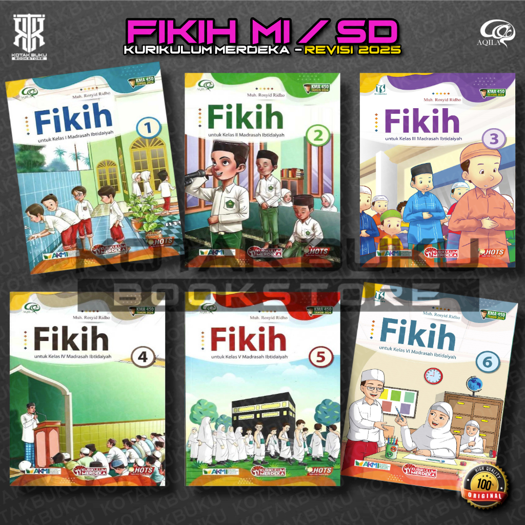 Jual Buku Fikih MI Kelas 1 2 3 4 5 6 / Fikih SD / Madrasah Ibtidaiyah / Kurikulum Merdeka ...