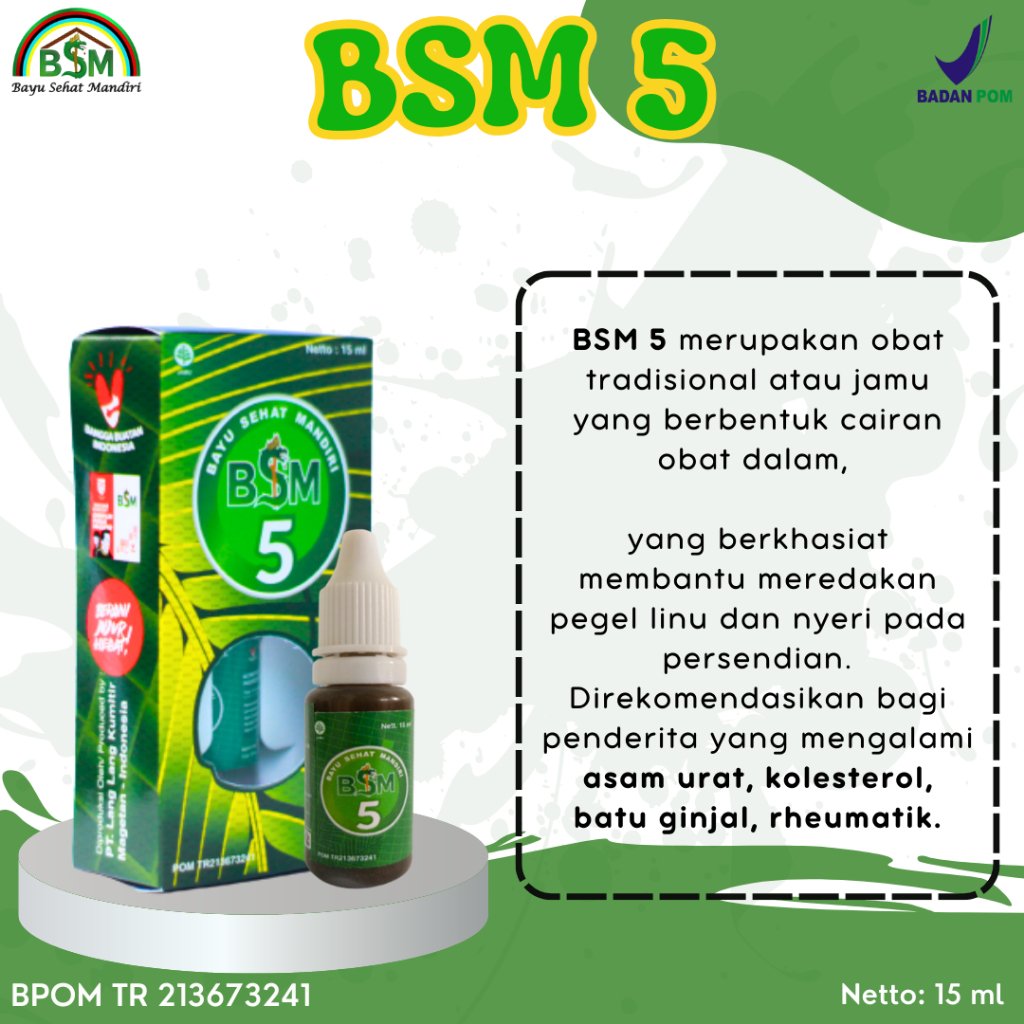 Jual BSM 5 - 100% Original Produk Herbal Bpk. Bayu Diningrat | Shopee Indonesia