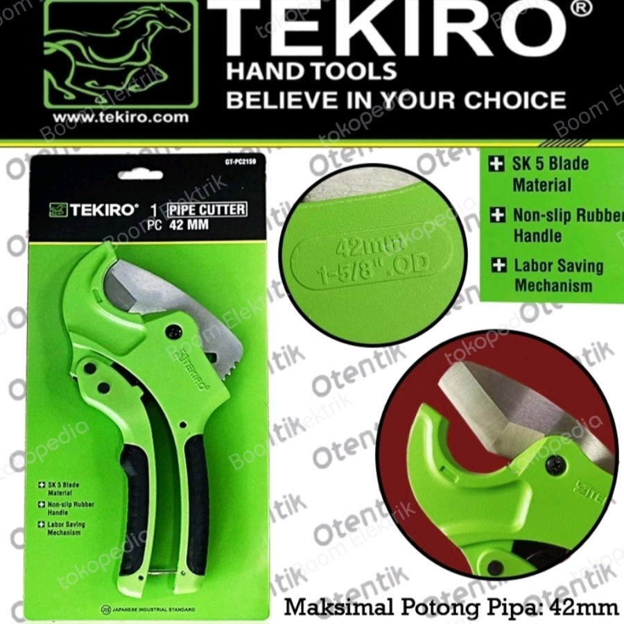 Jual Tekiro Gunting Pipa PVC Pipe Cutter 42mm Original gt-pc2159 ...