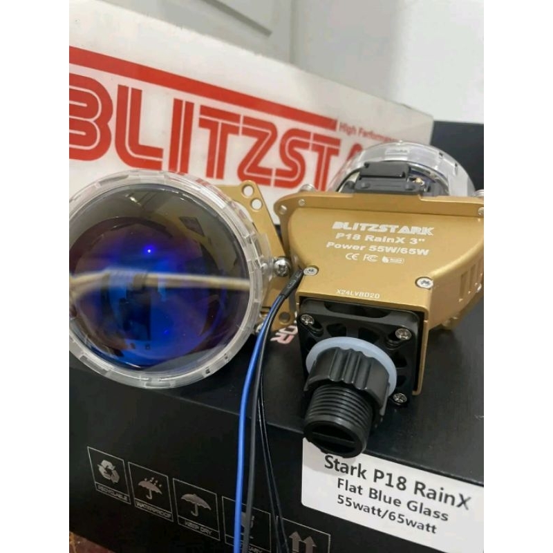 Jual PROJIE BILED PROJECTOR STARK P18 RAIN X 55-65 WATT 3 INCI ORIGINAL ...