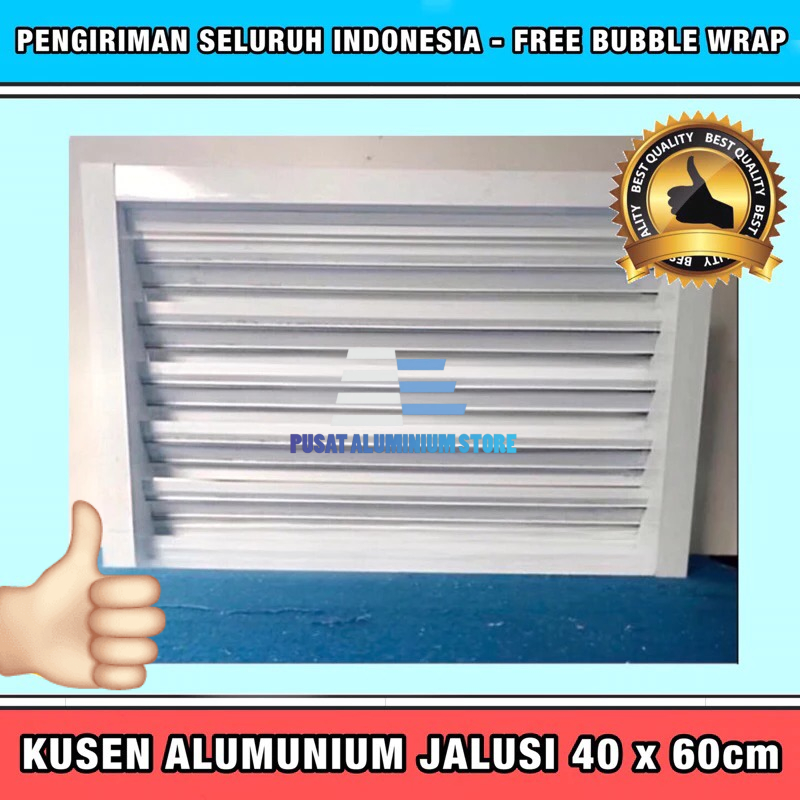Jual JALUSI ALUMUNIUM 40 x 60cm - [PENGIRIMAN SELURUH INDONESIA ...