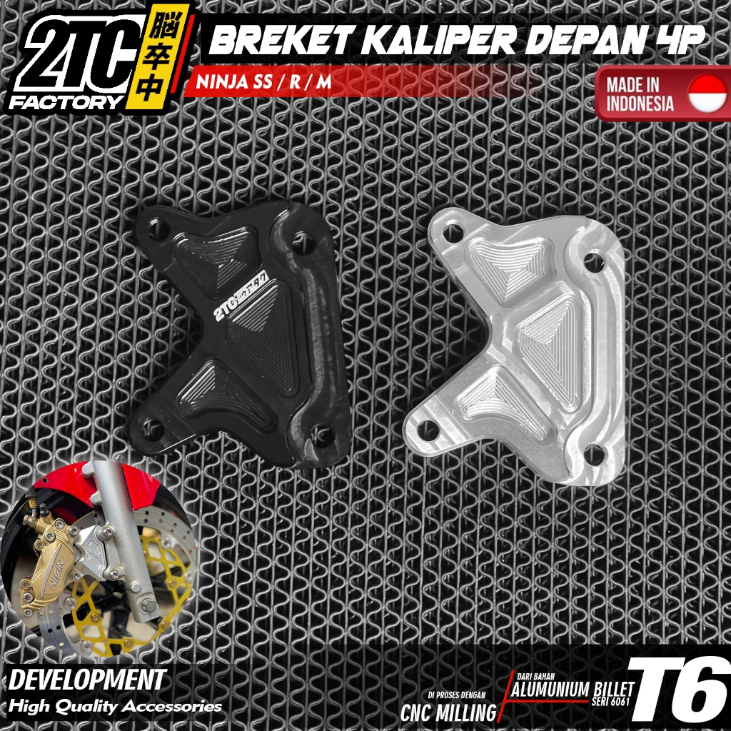 Jual BREKET KALIPER NISSIN 4P DISC 320 NINJA R SS CNC BY 2TC FACTORY ...