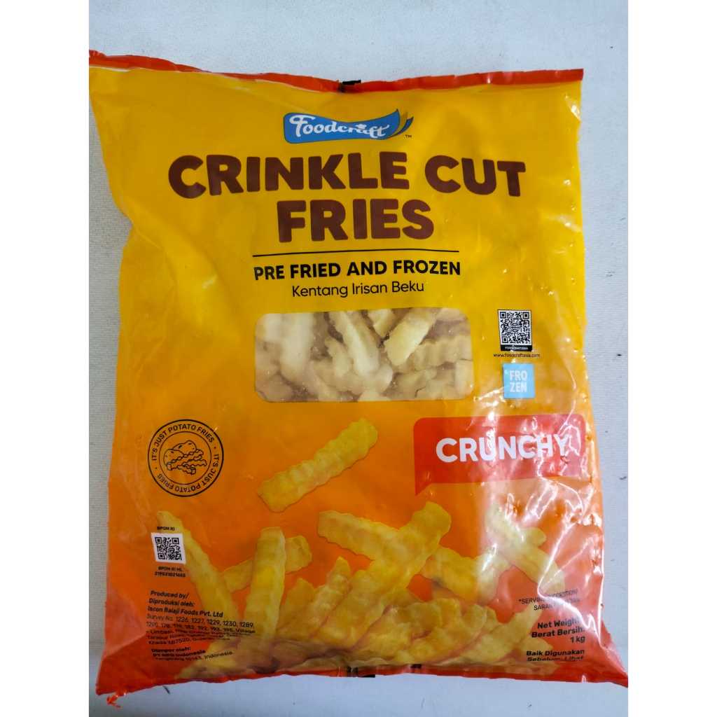 Jual FOODCRAFT KENTANG CRINCKLE CUT 1 KG | Shopee Indonesia