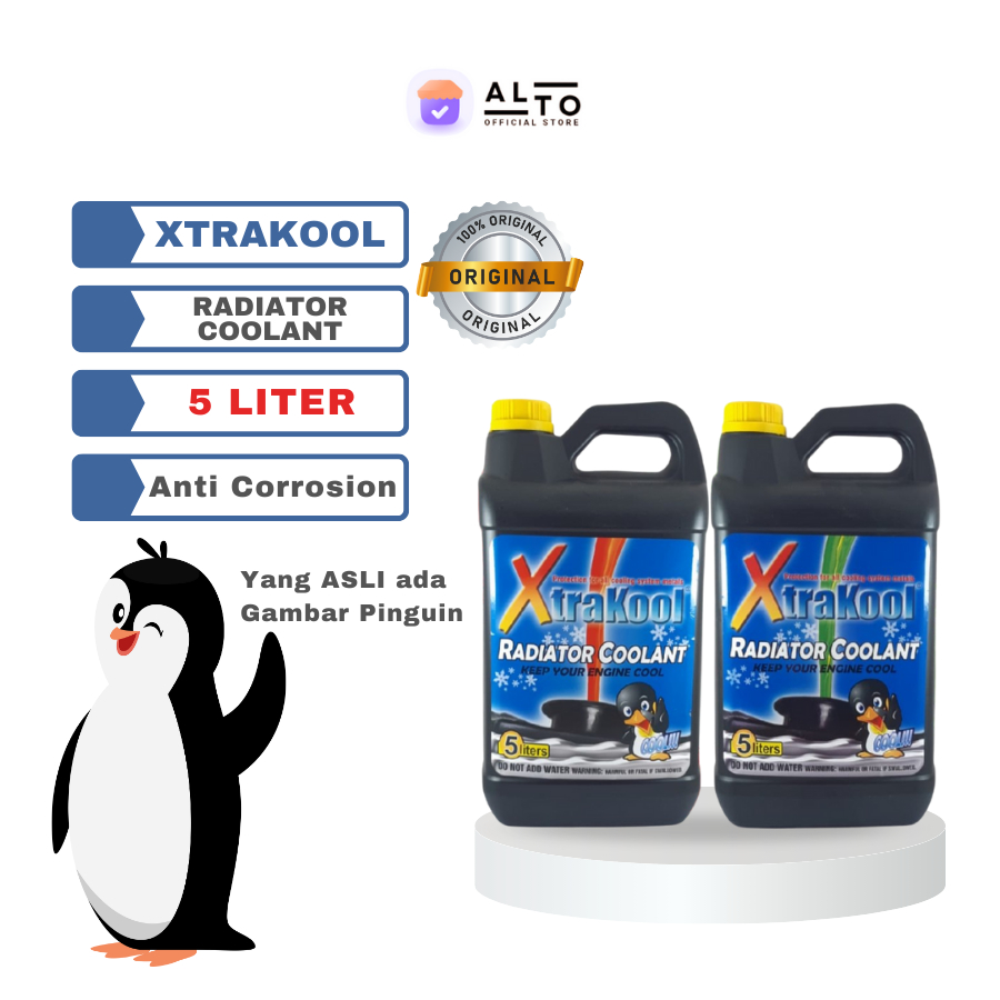 Jual Air Radiator Coolant Anti Rust Atifreeze XTRAKOOL Galon [5Liter ...