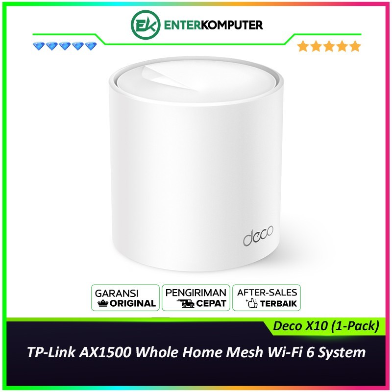 Jual TP-Link AX1500 Whole Home Mesh Wi-Fi 6 System - Deco X10 (1-Pack ...