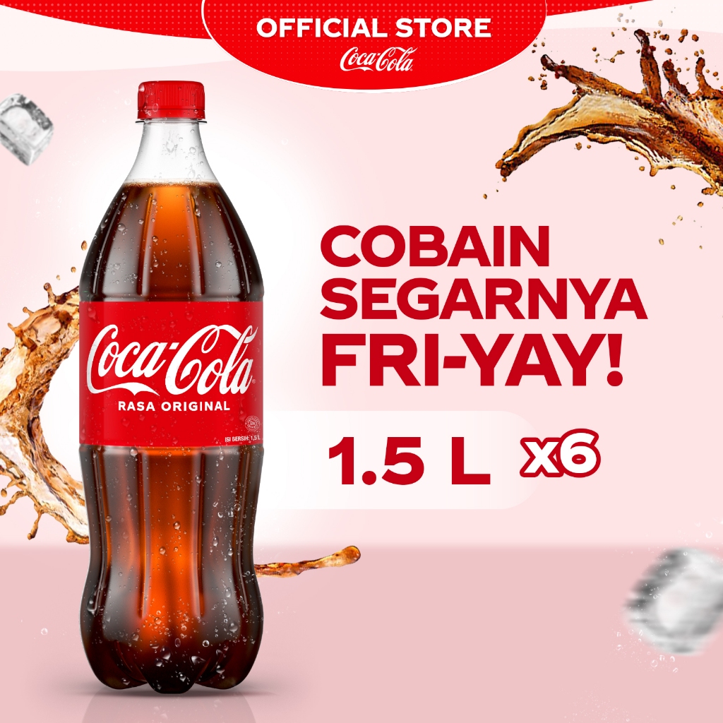 Jual Coca-Cola Minuman Soda Original - Botol 1.5L x 6pcs | Shopee Indonesia