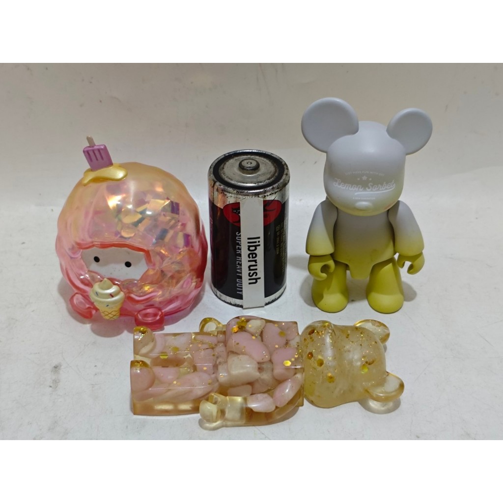 Jual Set miniso candy color qee teddy bear popobe bearbrick & bubble ...