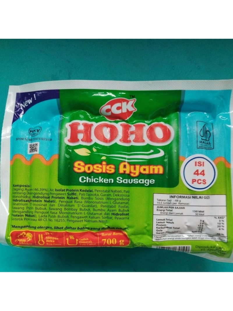 Jual HOHO Sosis Ayam isi 44 pcs Kemasan 700gr | Shopee Indonesia