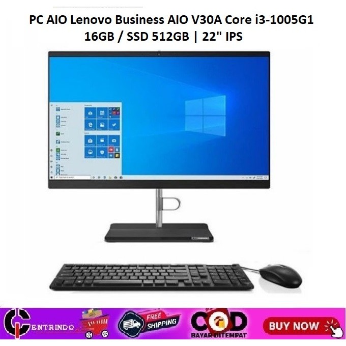 Jual PC AIO / PC All In One Lenovo Business AIO V30A Core i3-1005G1 ...