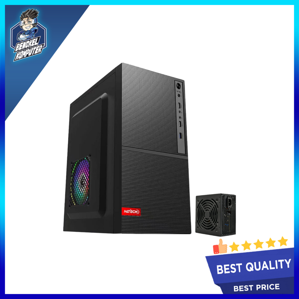 Jual CASING PC OFFICE NATECH OC-02 USB 3.0 + PSU NATECH 500W | Shopee ...